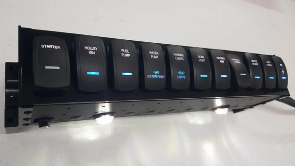 Roll Cage Switch Panel - LED Backlit - Contoured Rocker – RaceWire ...